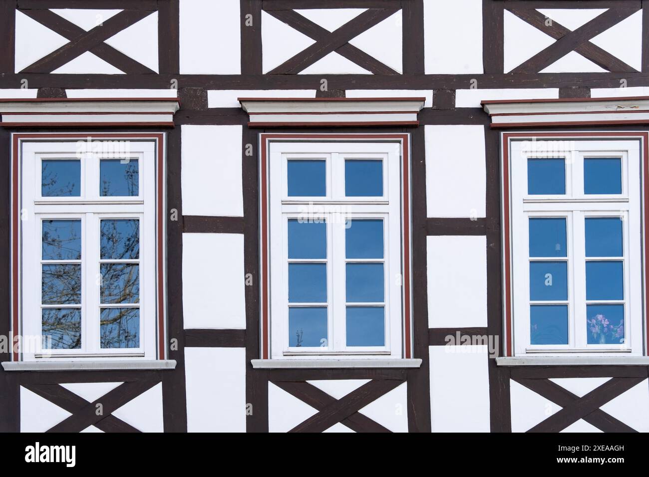 fragments old house, medieval building 13th century in European city ...
