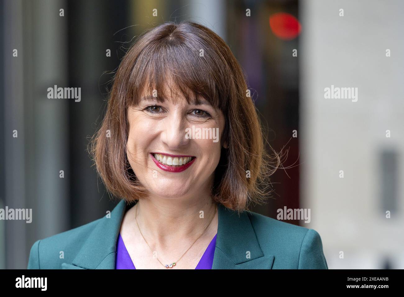 Shadow Chancellor, Rachel Reeves at the BBC for Sunday with Laura ...