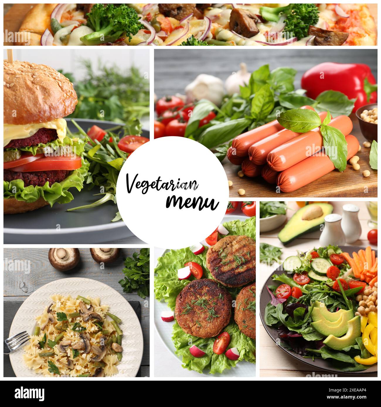 Vegetarian menu collage different hi-res stock photography and images ...