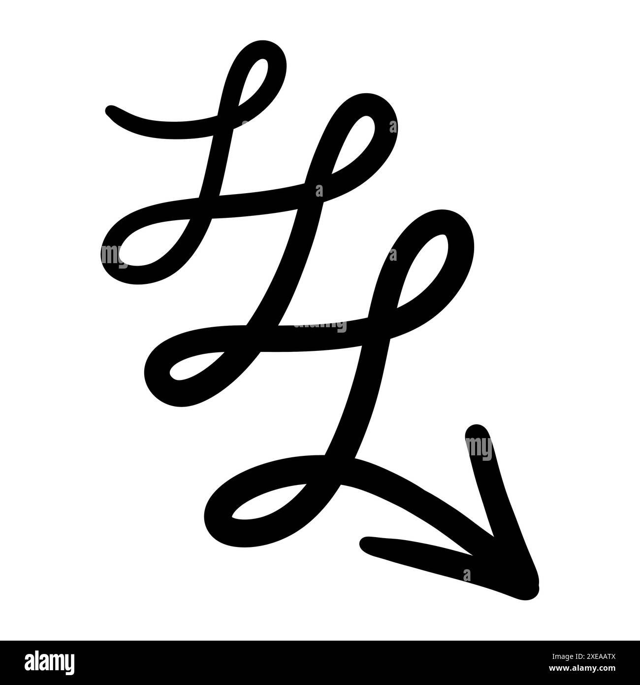 Motion arrow symbol on white Black and White Stock Photos & Images - Alamy