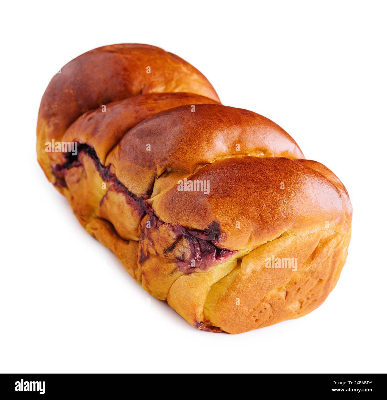 Blueberry jam on bread Cut Out Stock Images & Pictures - Alamy