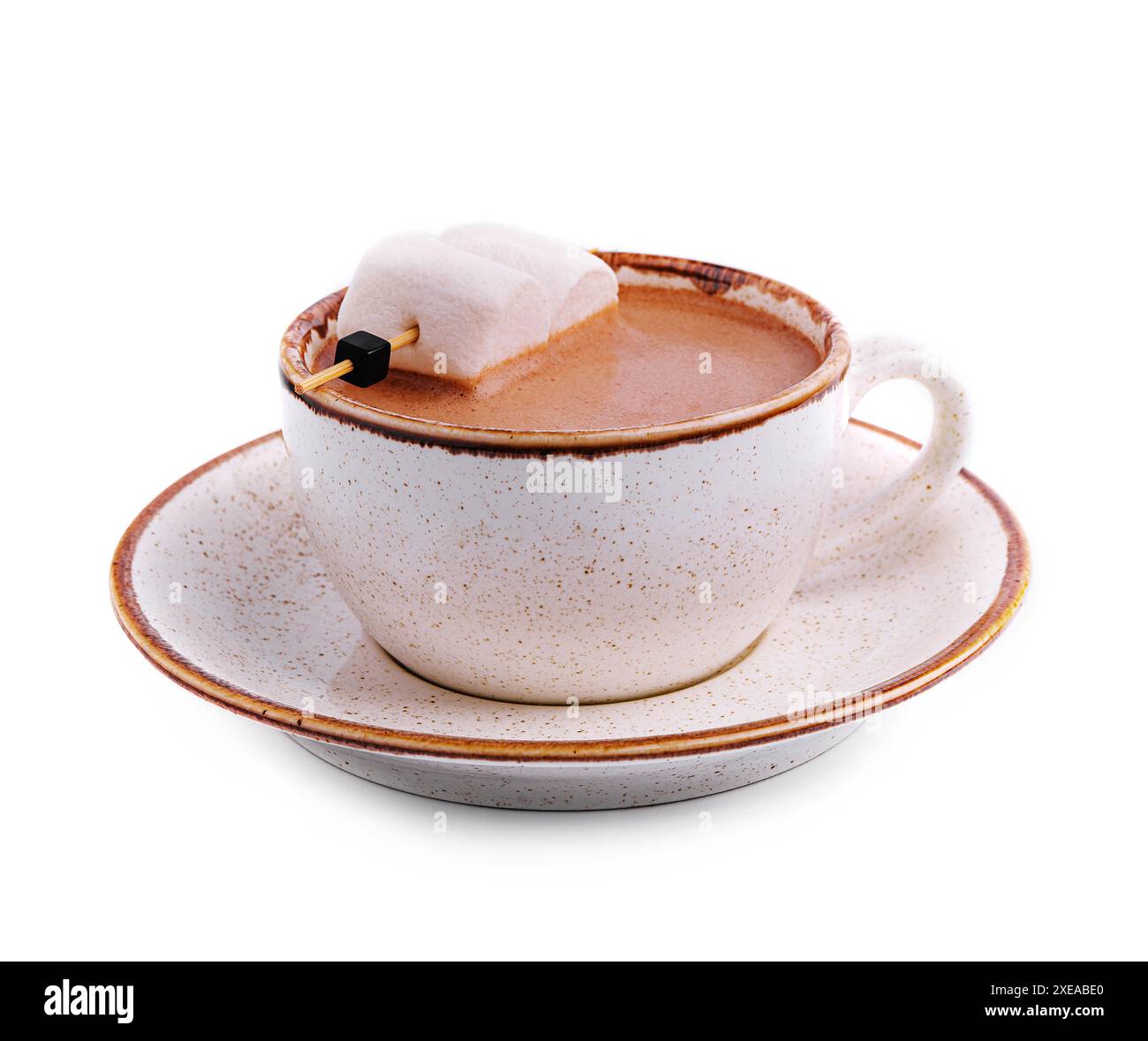 Hot cocoa coffee marshmallows Cut Out Stock Images & Pictures - Alamy