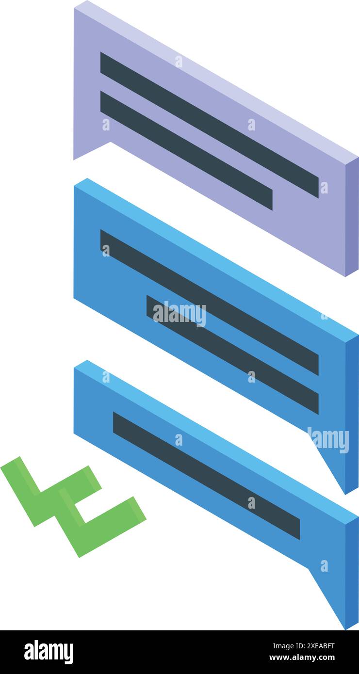 Chat messages are stacked with a green check mark underneath ...