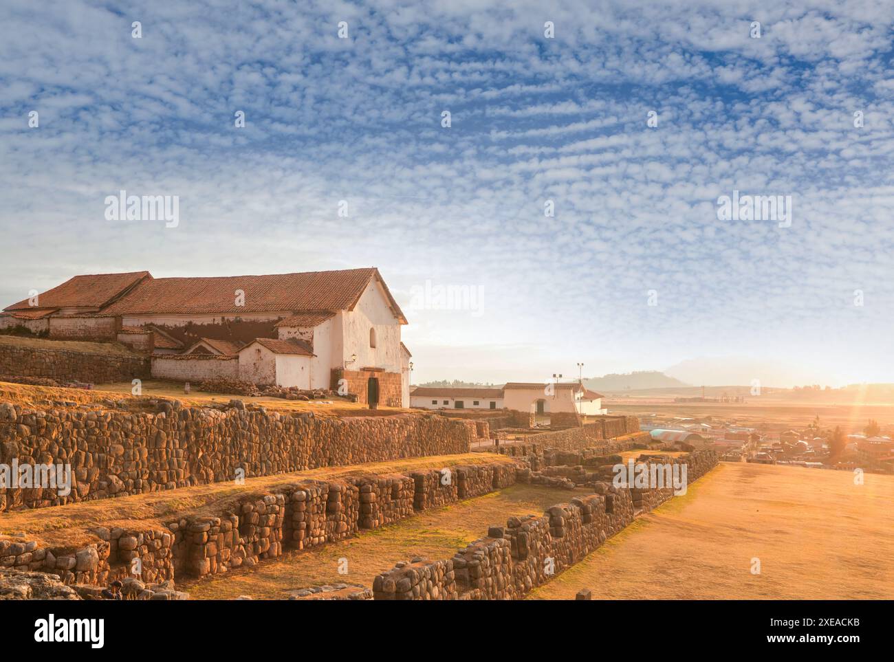 Picturesque villages with colonial architecture in Peru Stock Photo - Alamy