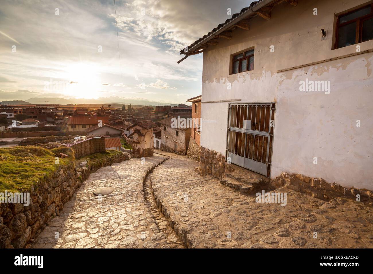 Picturesque villages with colonial architecture in Peru Stock Photo - Alamy
