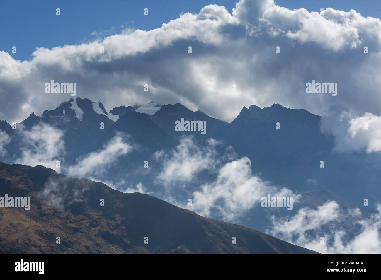Fantastic landscape in the Peruvian Andes, South America, Peru Stock ...