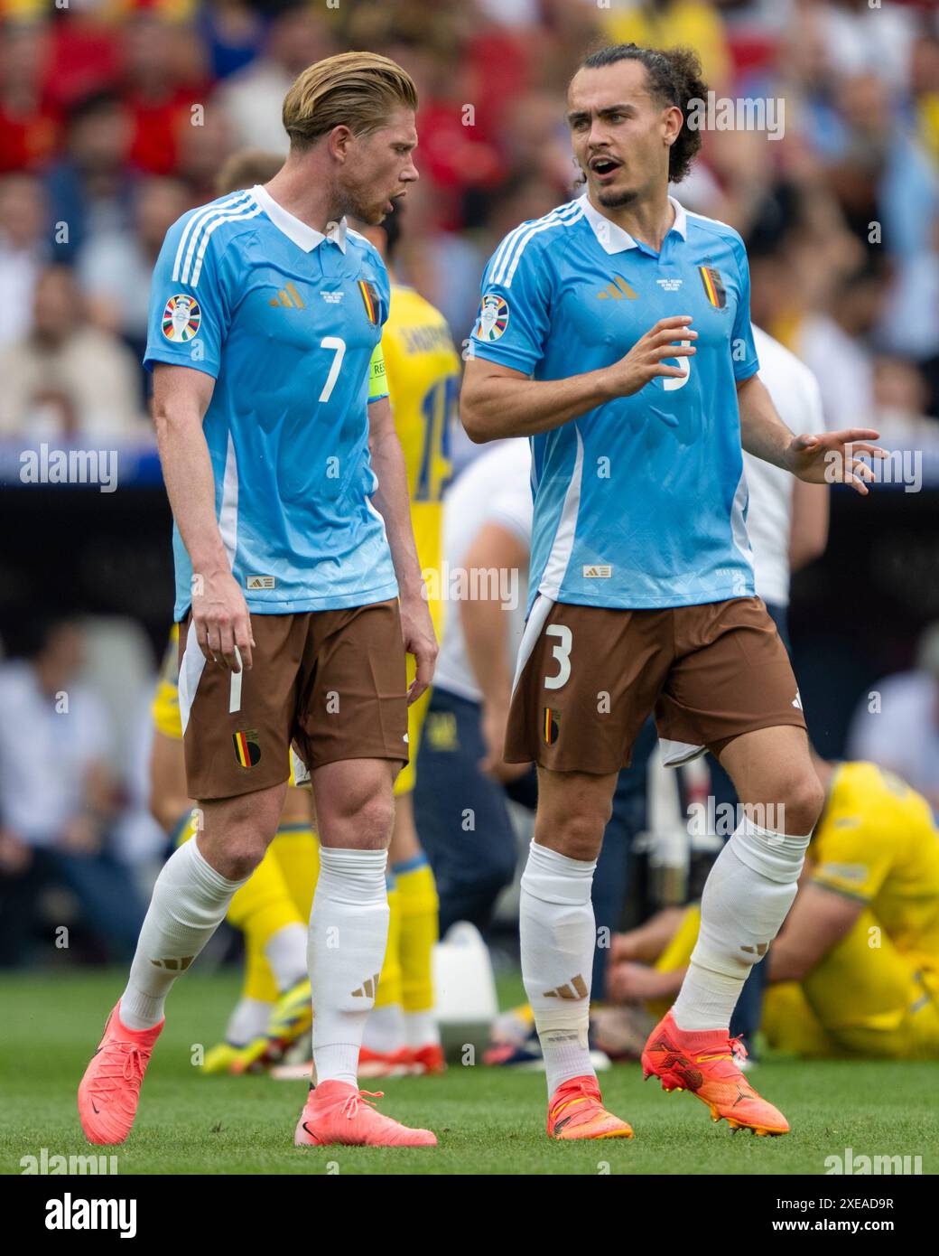 Stuttgart, Germany. 26th June, 2024. Kevin De Bruyne of Belgium and ...