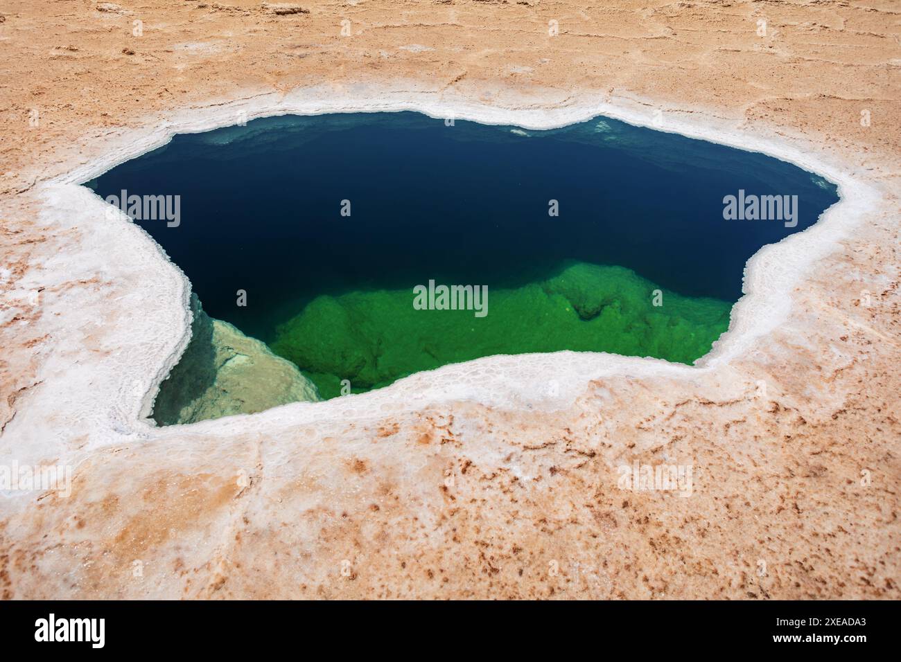 Moonscape of Dallol Lake, Danakil depression geological landscape ...