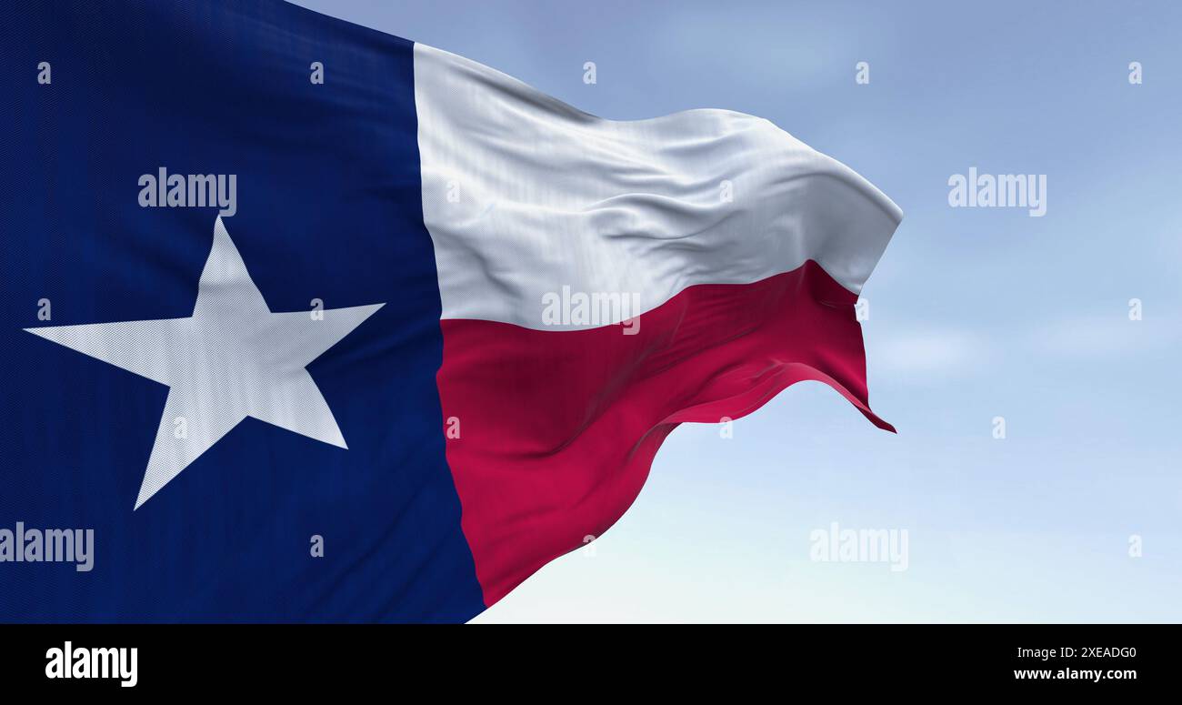 American flag texas flag flying hi-res stock photography and images - Alamy