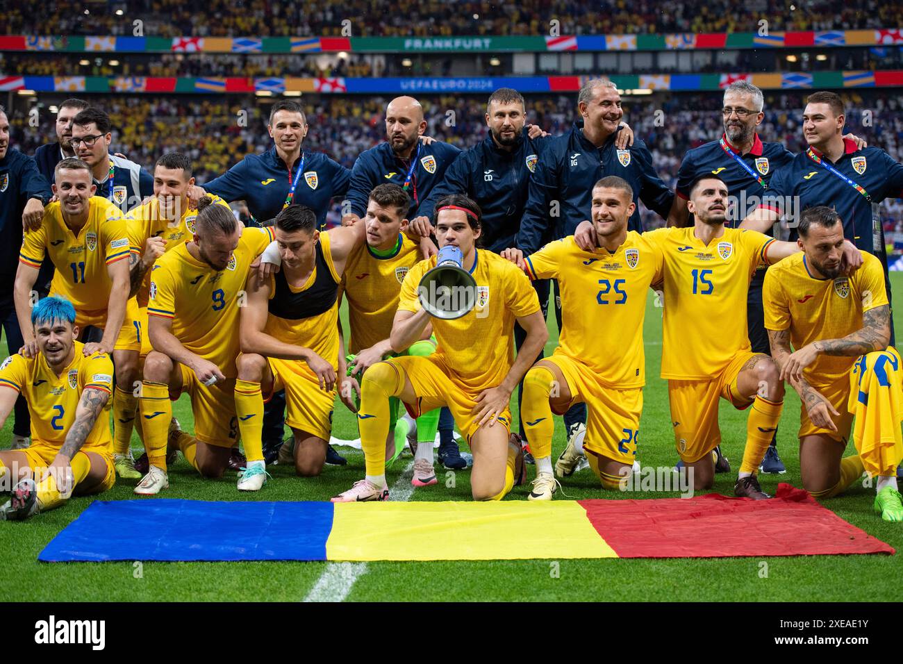 FRANKFURT AM MAIN, GERMANY - JUNE 26: Ianis Hagi, Daniel Birligea ...