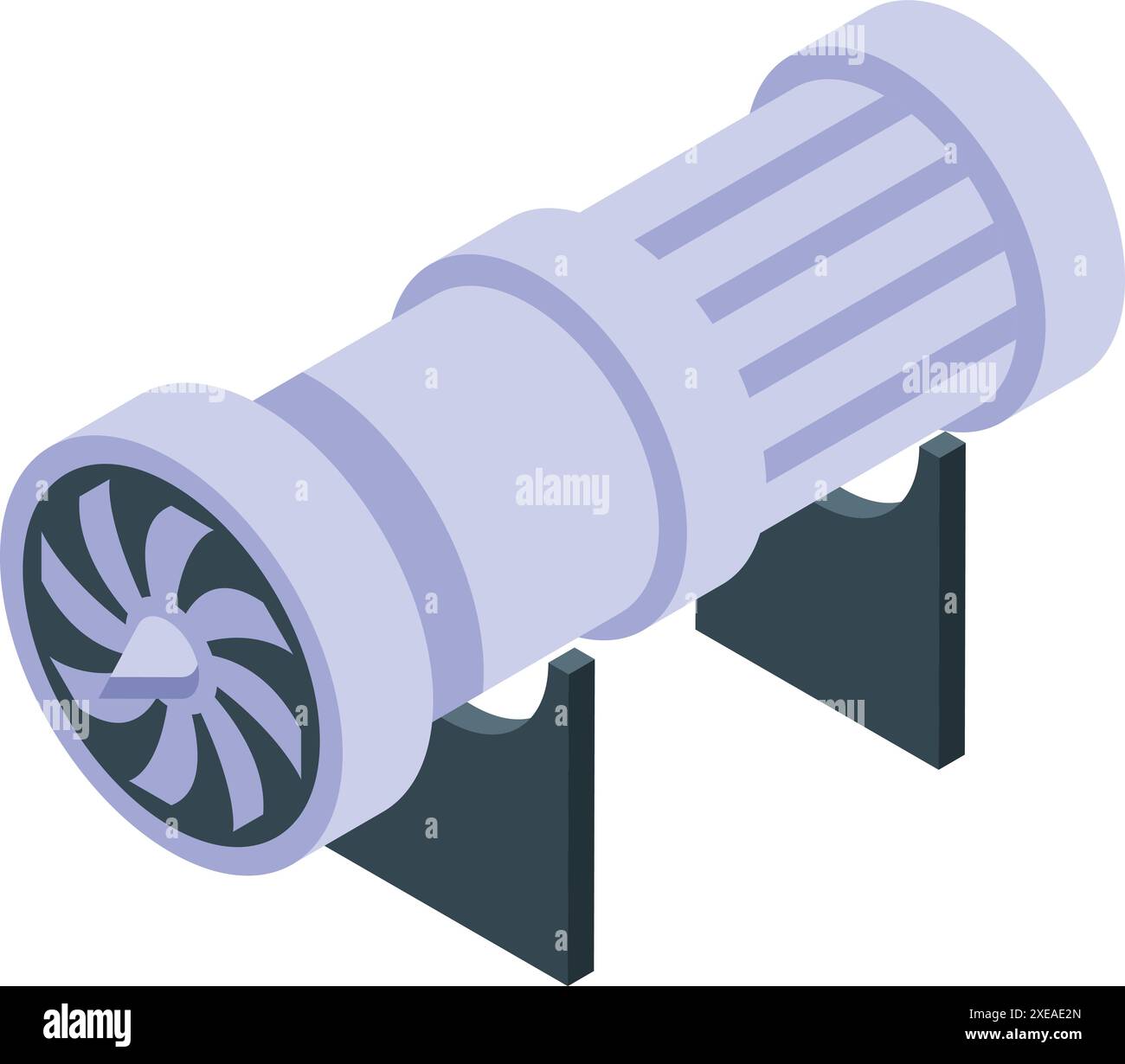 Industrial air turbine harnessing the power of wind to generate clean and sustainable energy ...