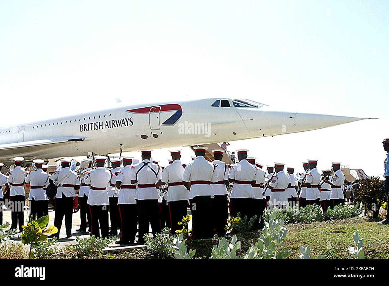 Last Landing Of Concorde/Barbados Stock Photo - Alamy