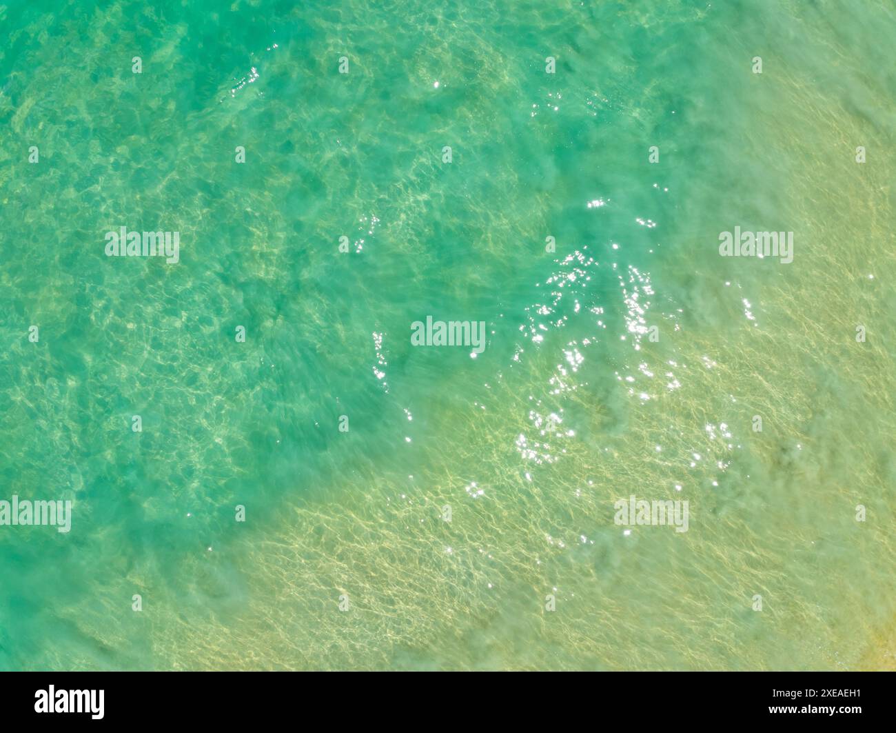 Aerial view of amazing sea surface water texture background,Sun ...