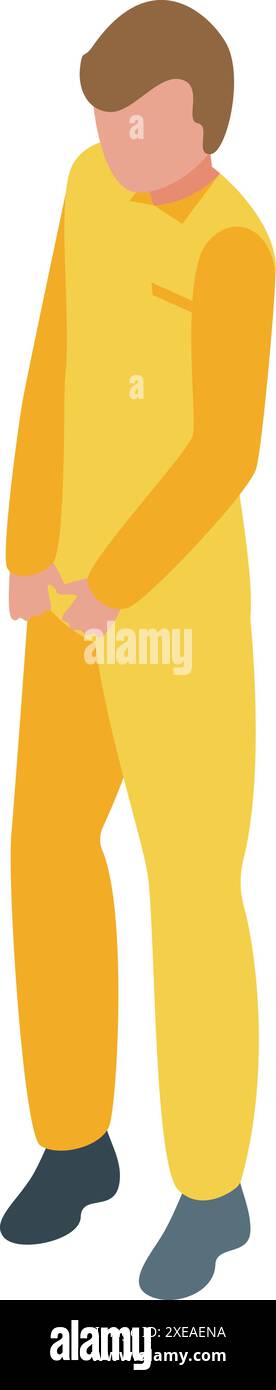 Sad man uncomfortable portrait Stock Vector Images - Alamy