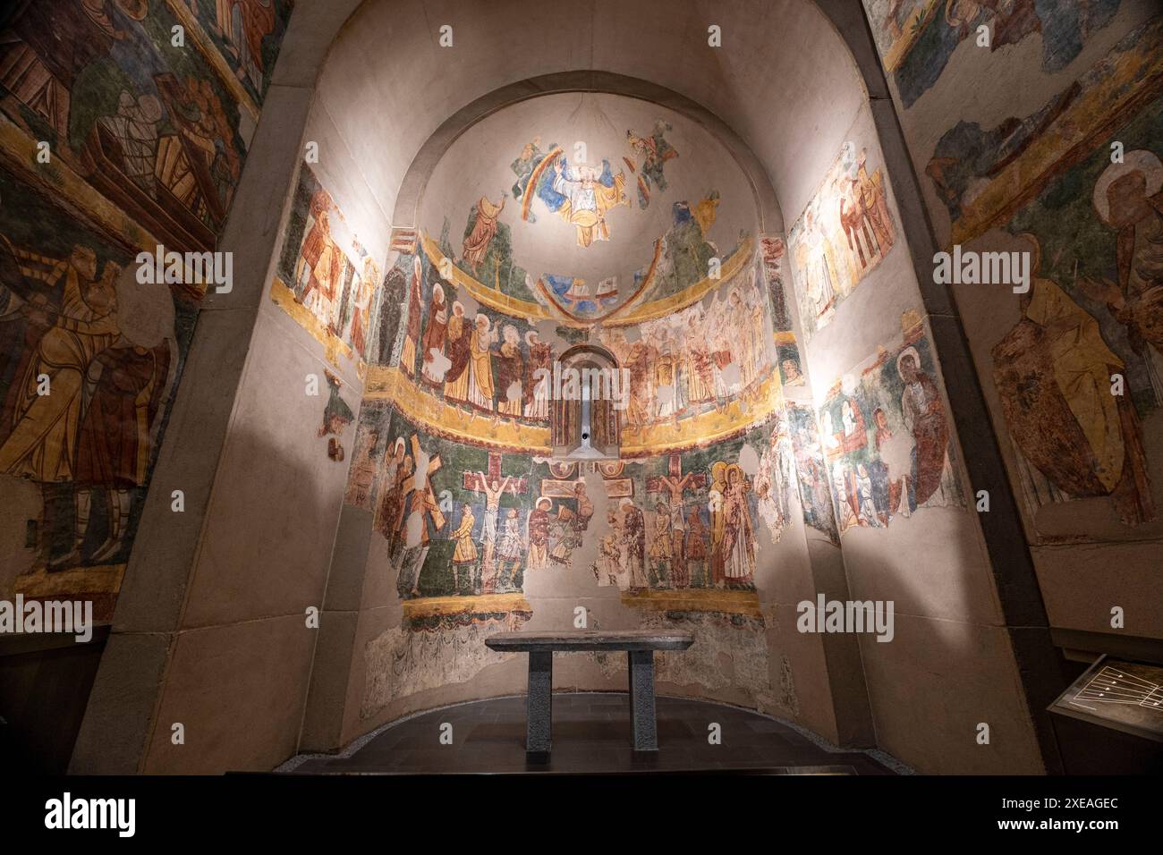 Mural paintings of Ruesta Stock Photo - Alamy