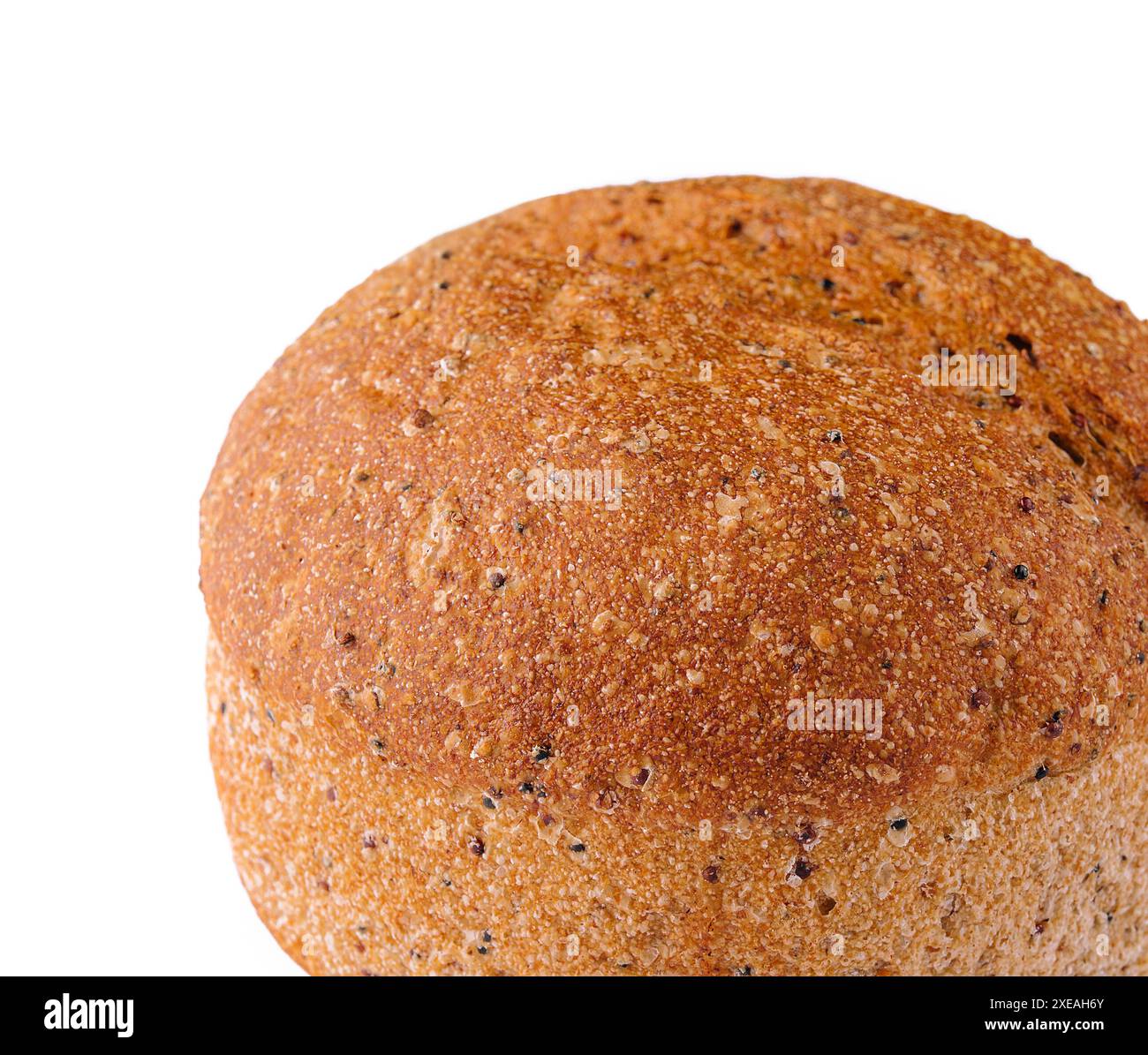 Bread round shape isolated on white background Stock Photo - Alamy
