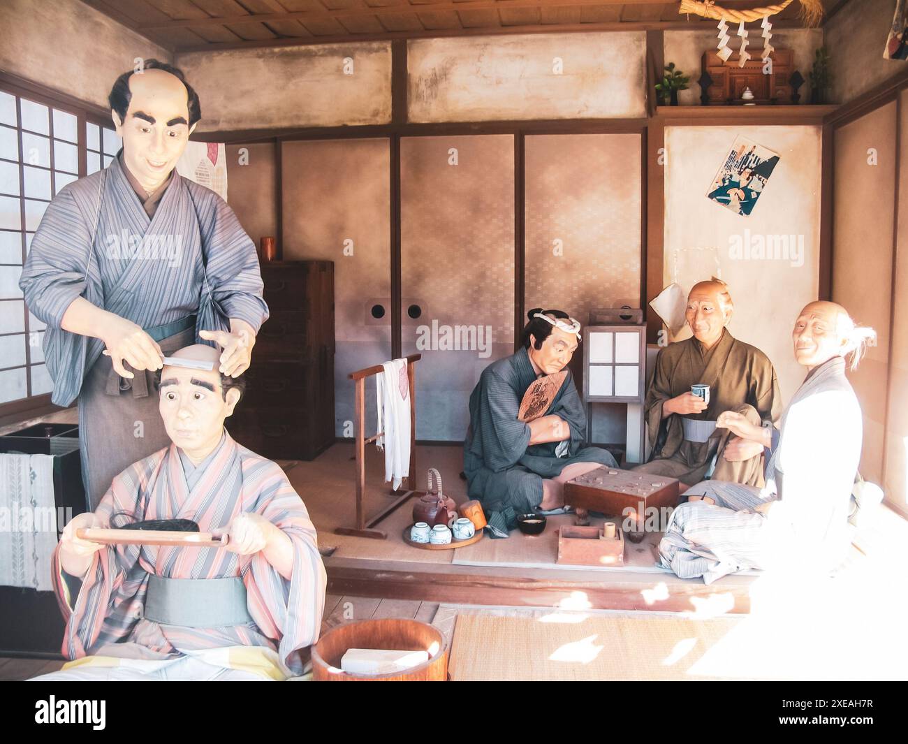 Samurai village in Japan, Museum ethnic village in the style of ancient ...