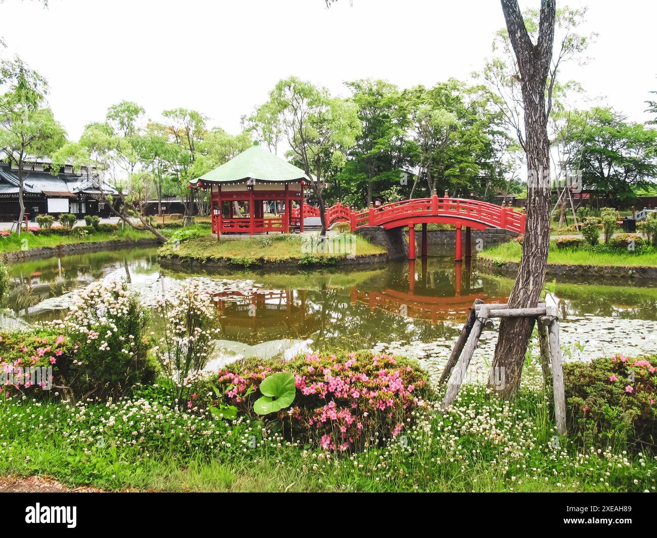 Samurai village in Japan, Museum ethnic village in the style of ancient ...