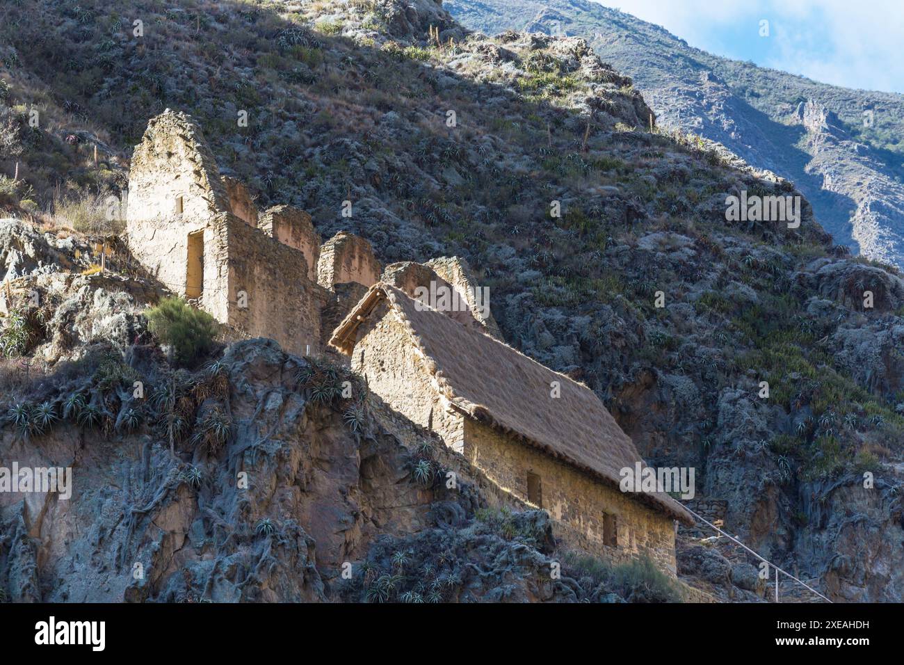 Historic Inca buildings in Peru Stock Photo - Alamy