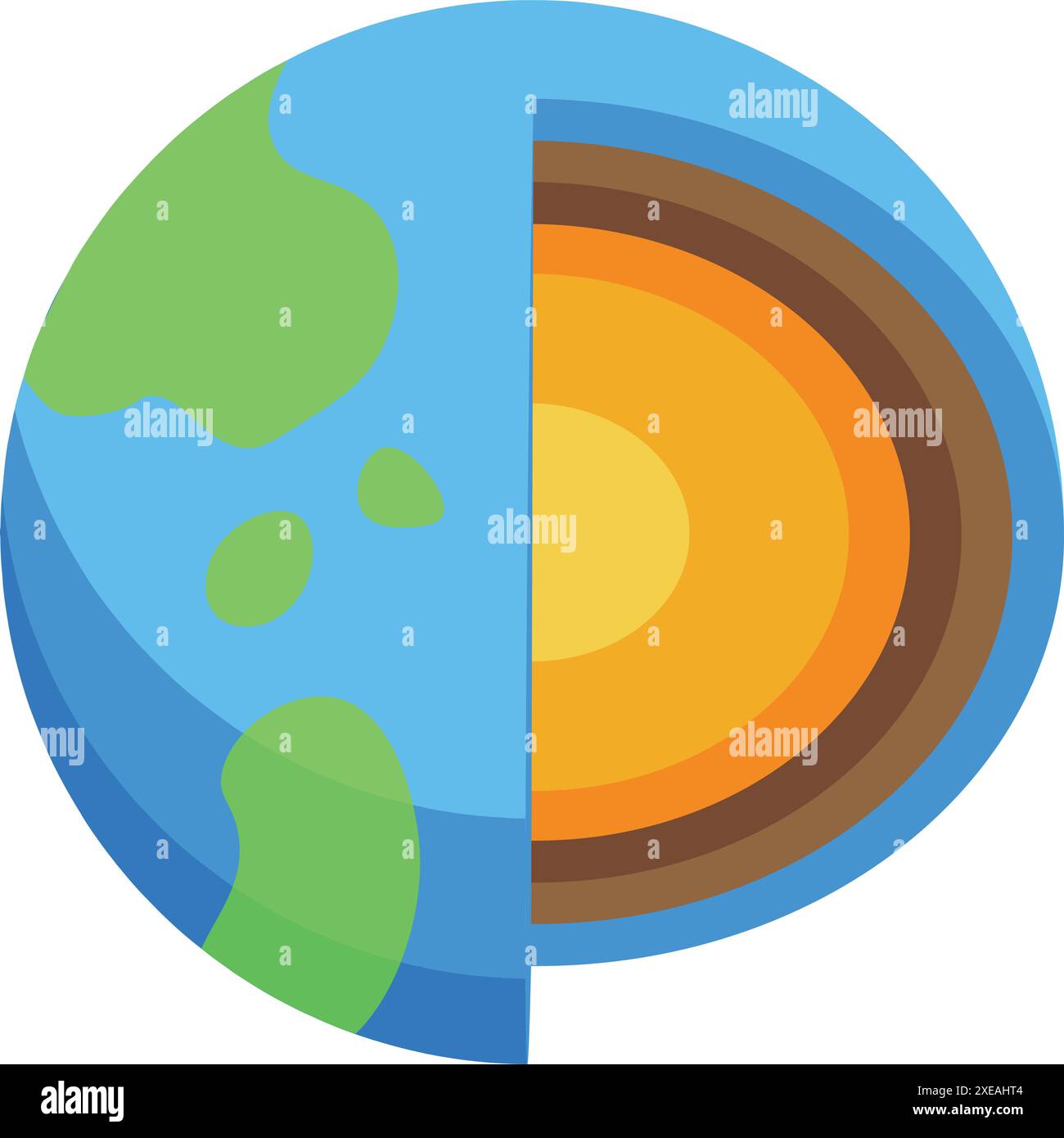 Earth layers diagram showing the inner core, outer core, and mantle of ... Earth layers diagram showing the inner core, outer core, and mantle of ...