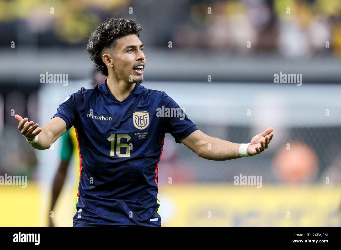 Las Vegas, NV, USA. 26th June, 2024. Ecuador midfielder Jeremy ...