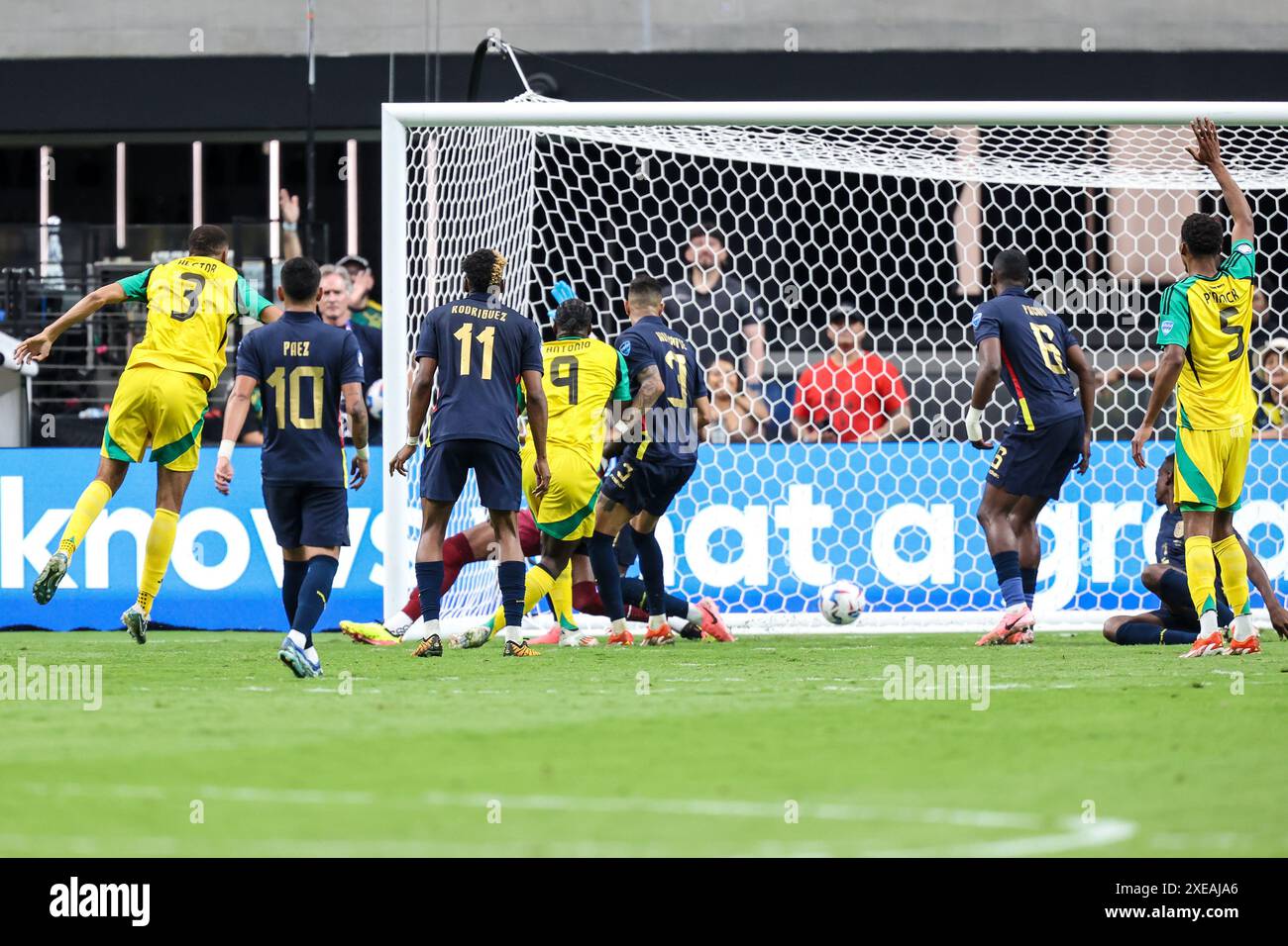 Las Vegas, NV, USA. 26th June, 2024. Jamaica forward Michail Antonio (9 ...