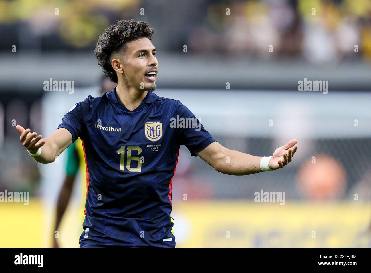 Las Vegas, NV, USA. 26th June, 2024. Ecuador midfielder Jeremy ...