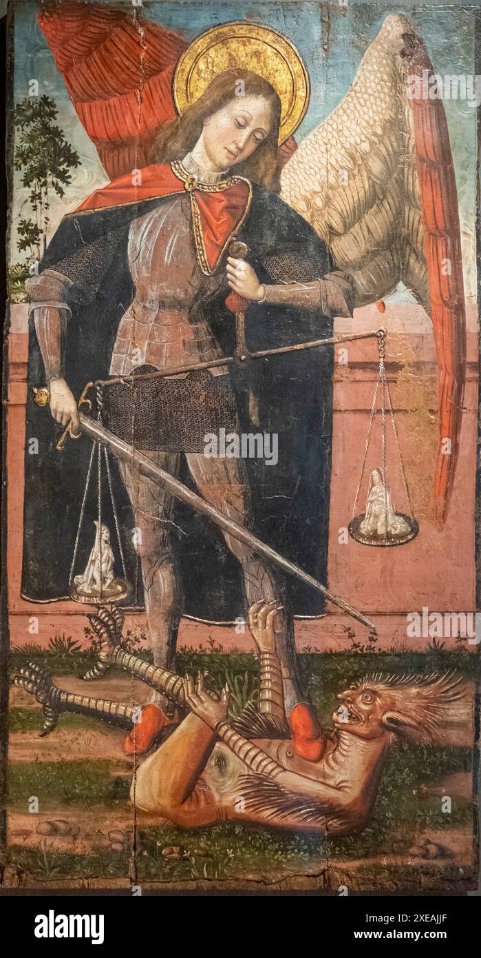 Archangel michael and the devil hi-res stock photography and images - Alamy