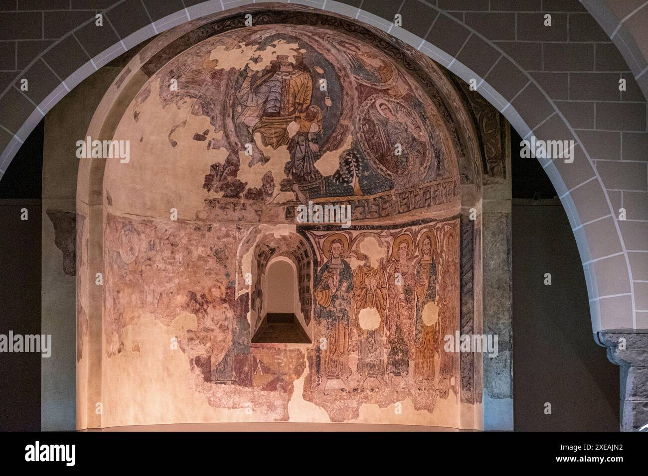 mural paintings, fresco torn off and transferred to canvas,Diocesan ...