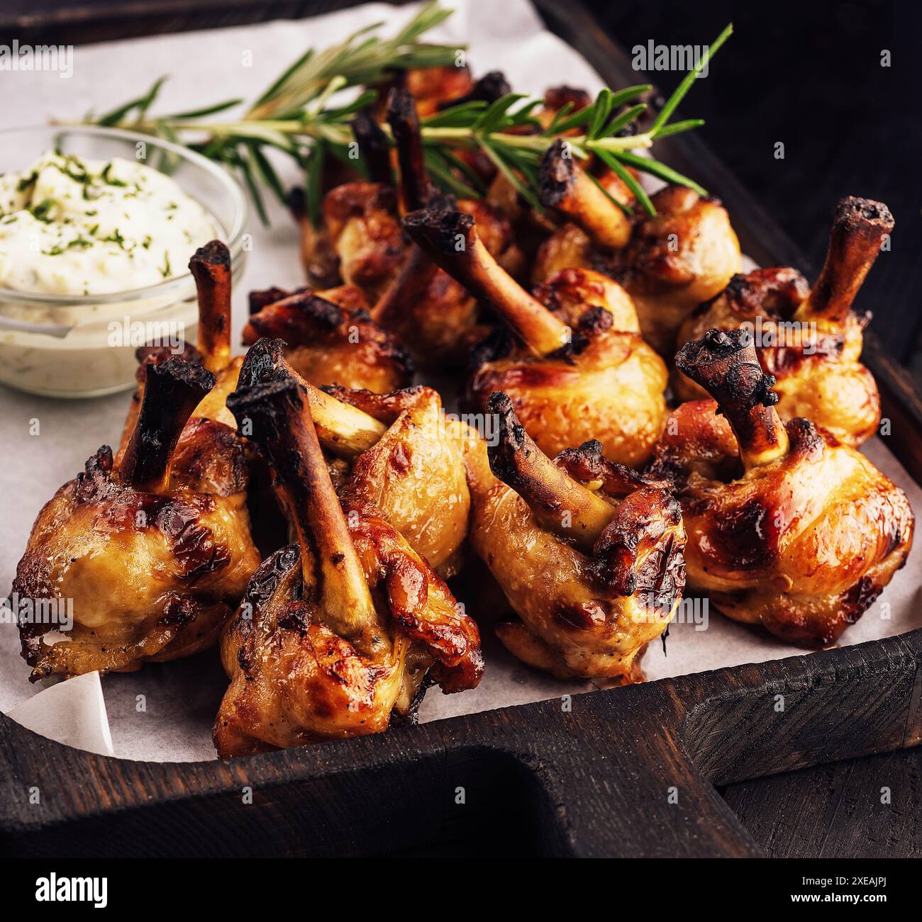 Chicken grilled legs on hi-res stock photography and images - Alamy