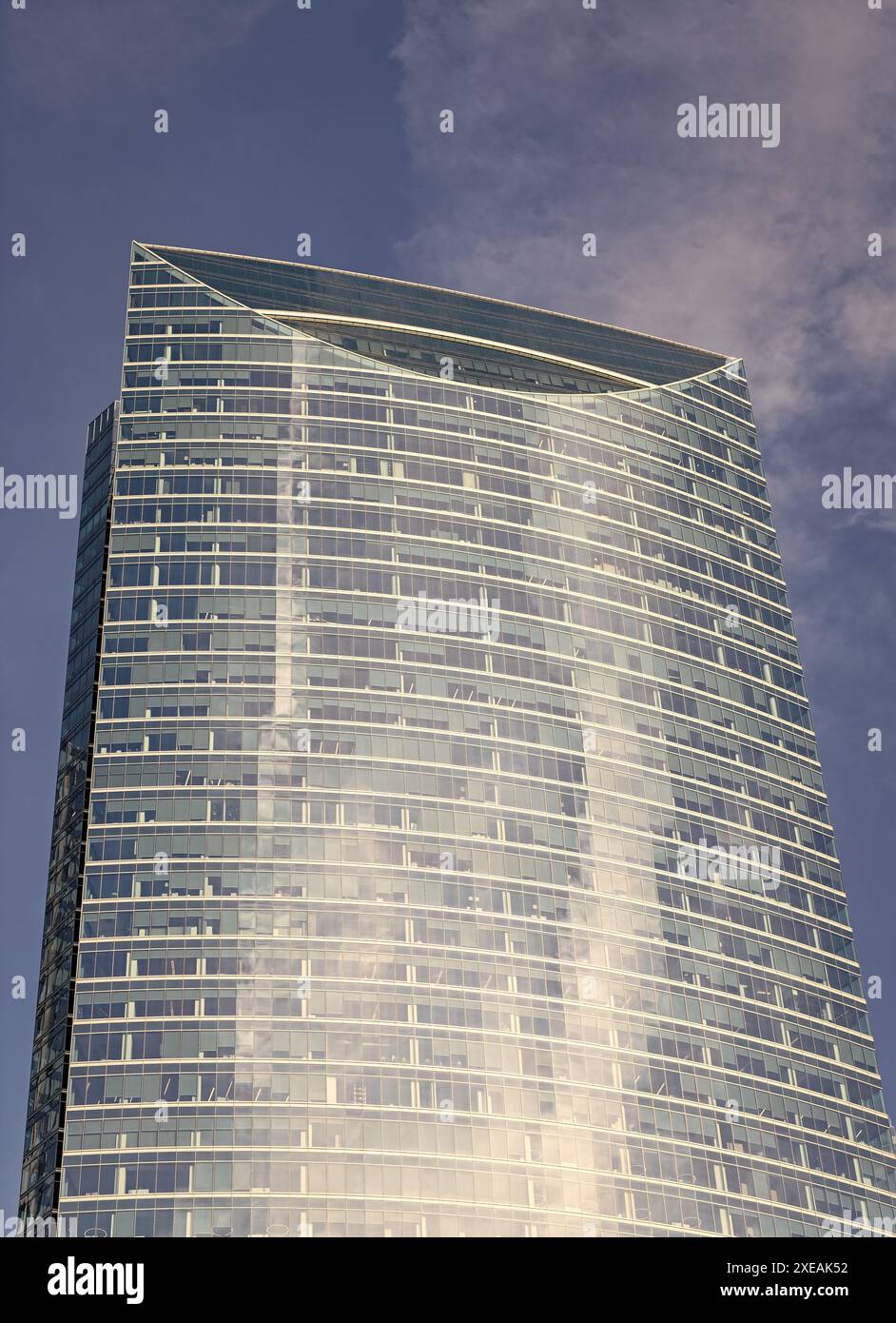 skyscraper building architecture. skyscraper with glassy facade. modern ...