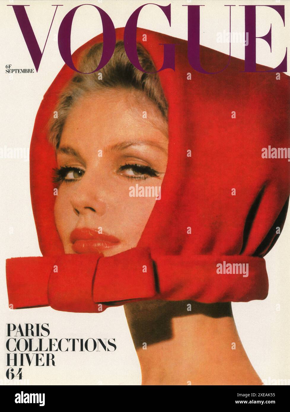 September 1964 Vogue Paris cover with Kecia Nyman in Courrèges by ...
