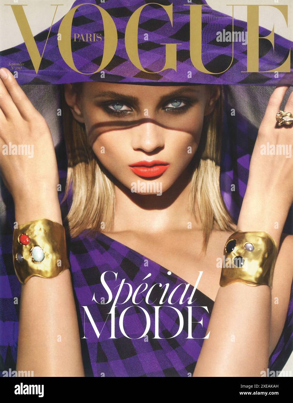 October 2008 Vogue Paris Cover with Christy Turlington Stock Photo - Alamy