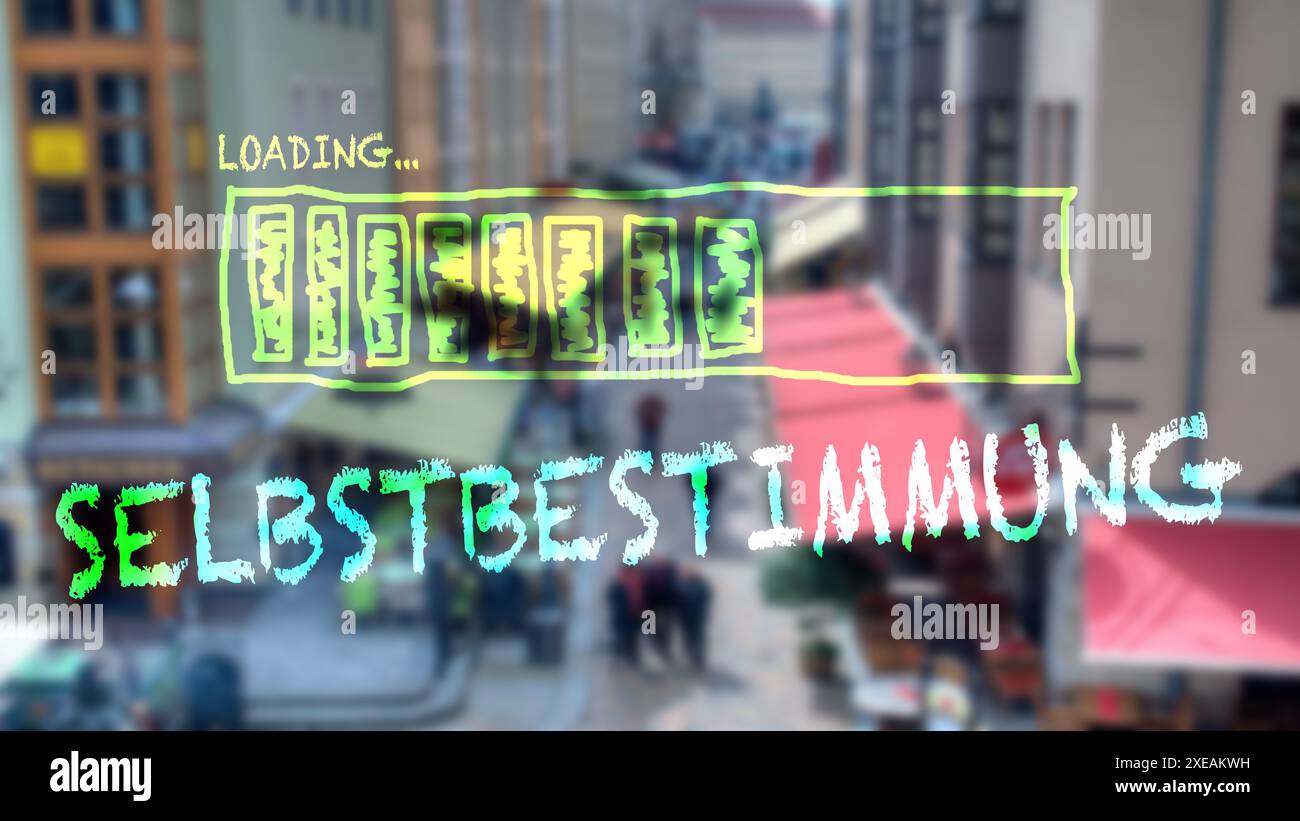 An image with a signpost in German pointing in the direction of self ...