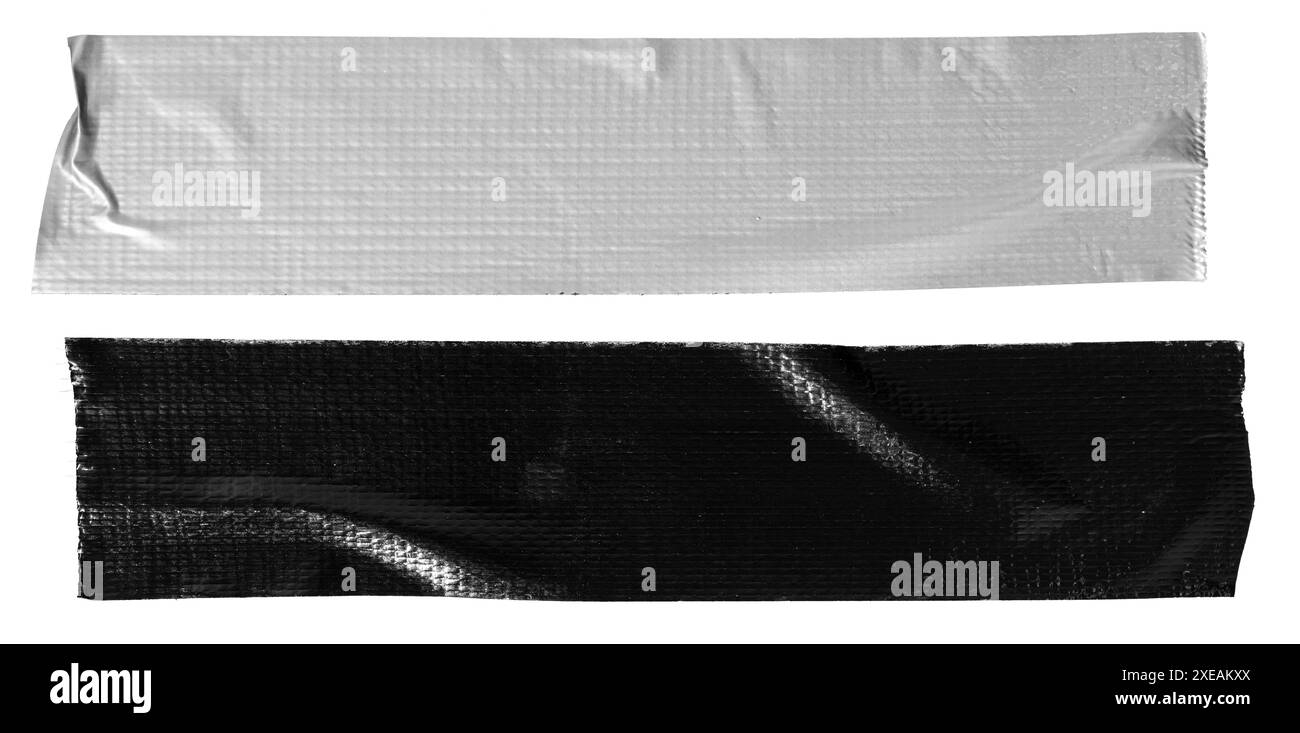 Black and gray duct tape sticker isolated on white background. Template ...
