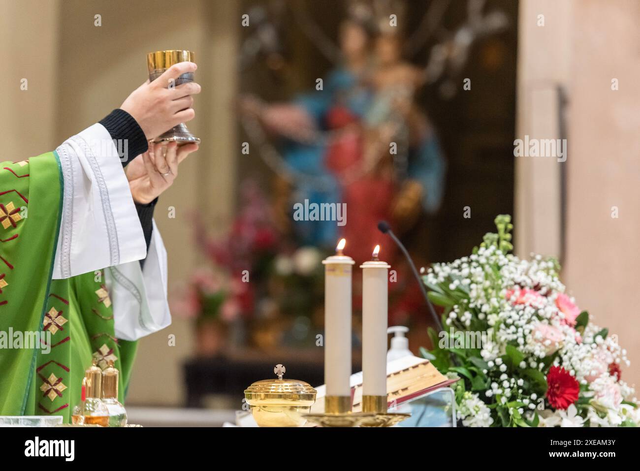 The Rite of the Holy Bread Stock Photo - Alamy