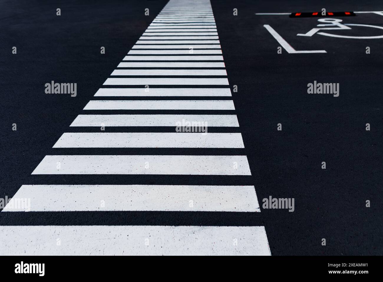 Intersection crossing markings hi-res stock photography and images - Alamy