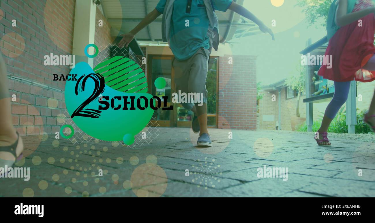 Back school students running hi-res stock photography and images - Alamy