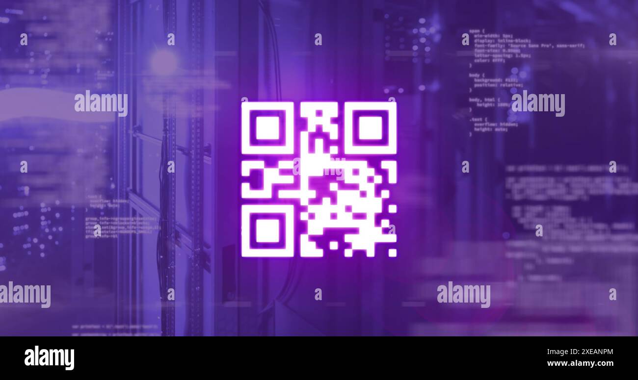 Qr code digital data processing hi-res stock photography and images - Alamy