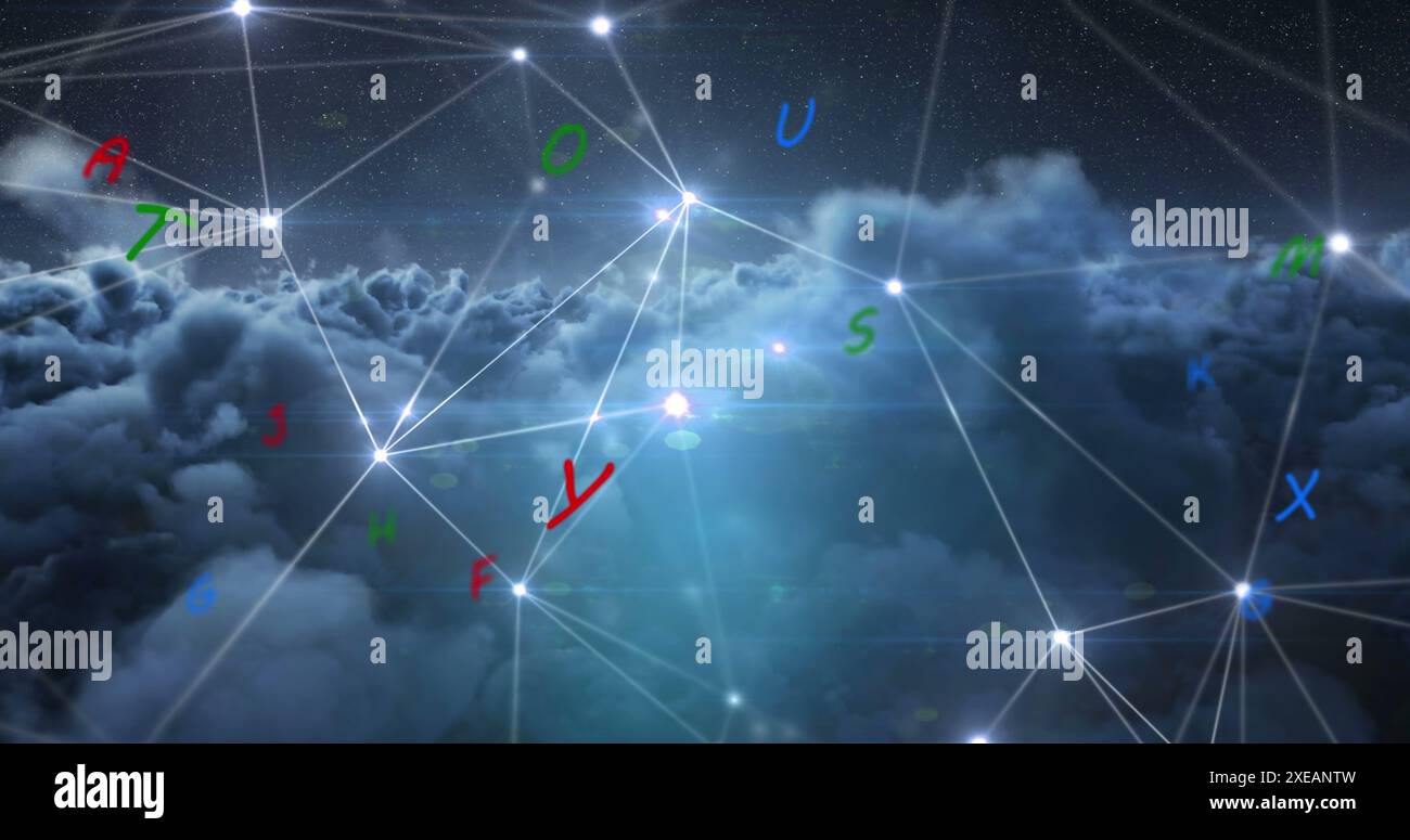 Global connections sky hi-res stock photography and images - Alamy