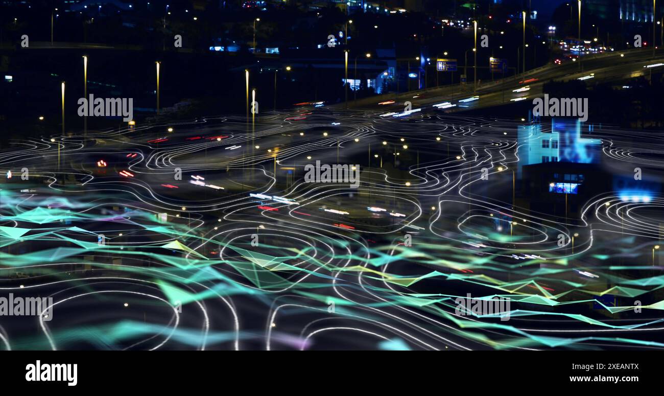Smart road visualization hi-res stock photography and images - Alamy