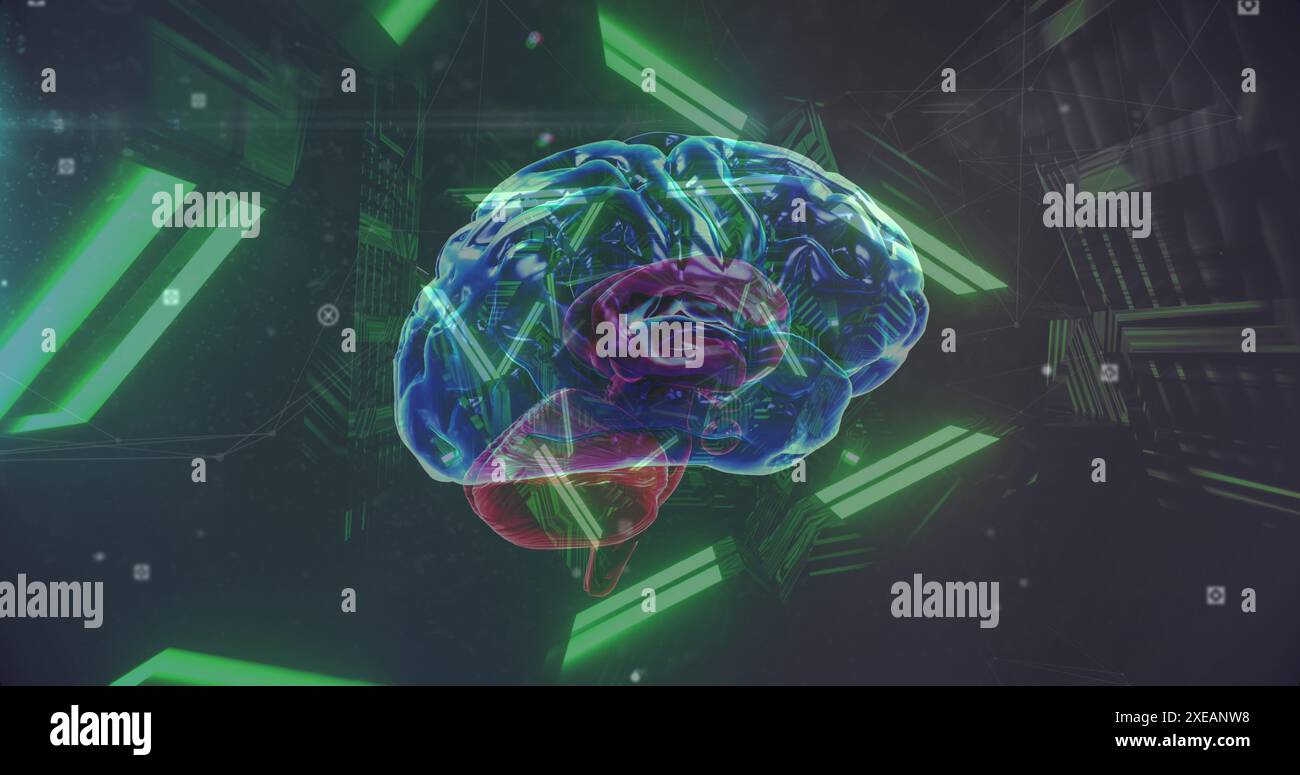 Holographic brain hi-res stock photography and images - Alamy