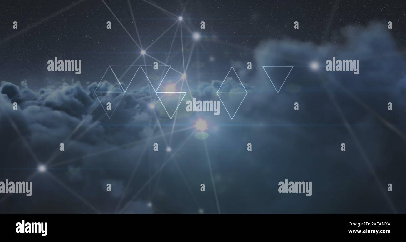 Global connections sky hi-res stock photography and images - Alamy