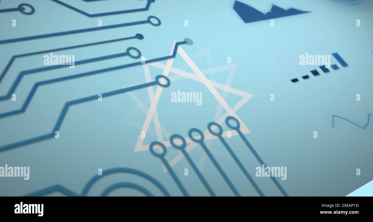 Digital tech integrated background animation hi-res stock photography ...