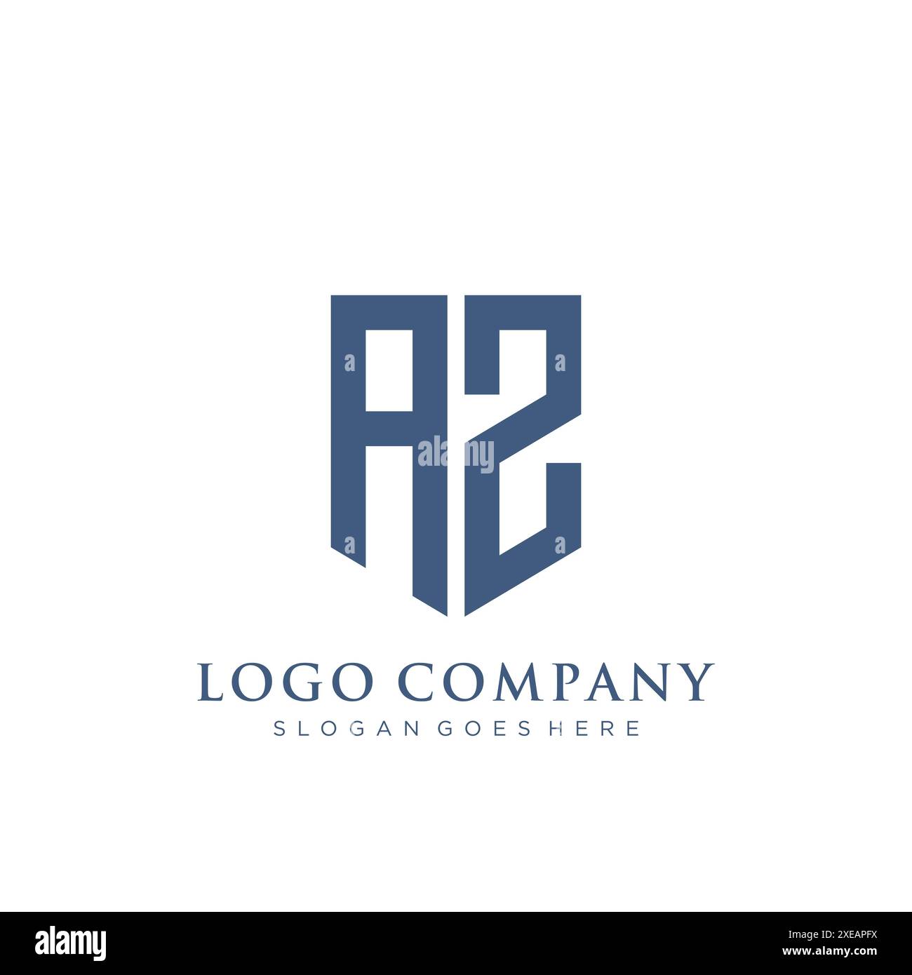Az logo design hi-res stock photography and images - Alamy