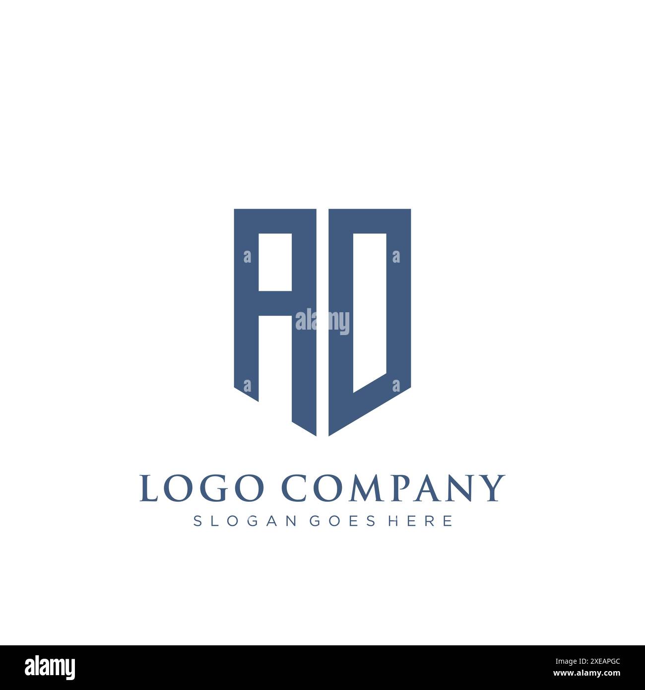 Ao logo design business Cut Out Stock Images & Pictures - Alamy
