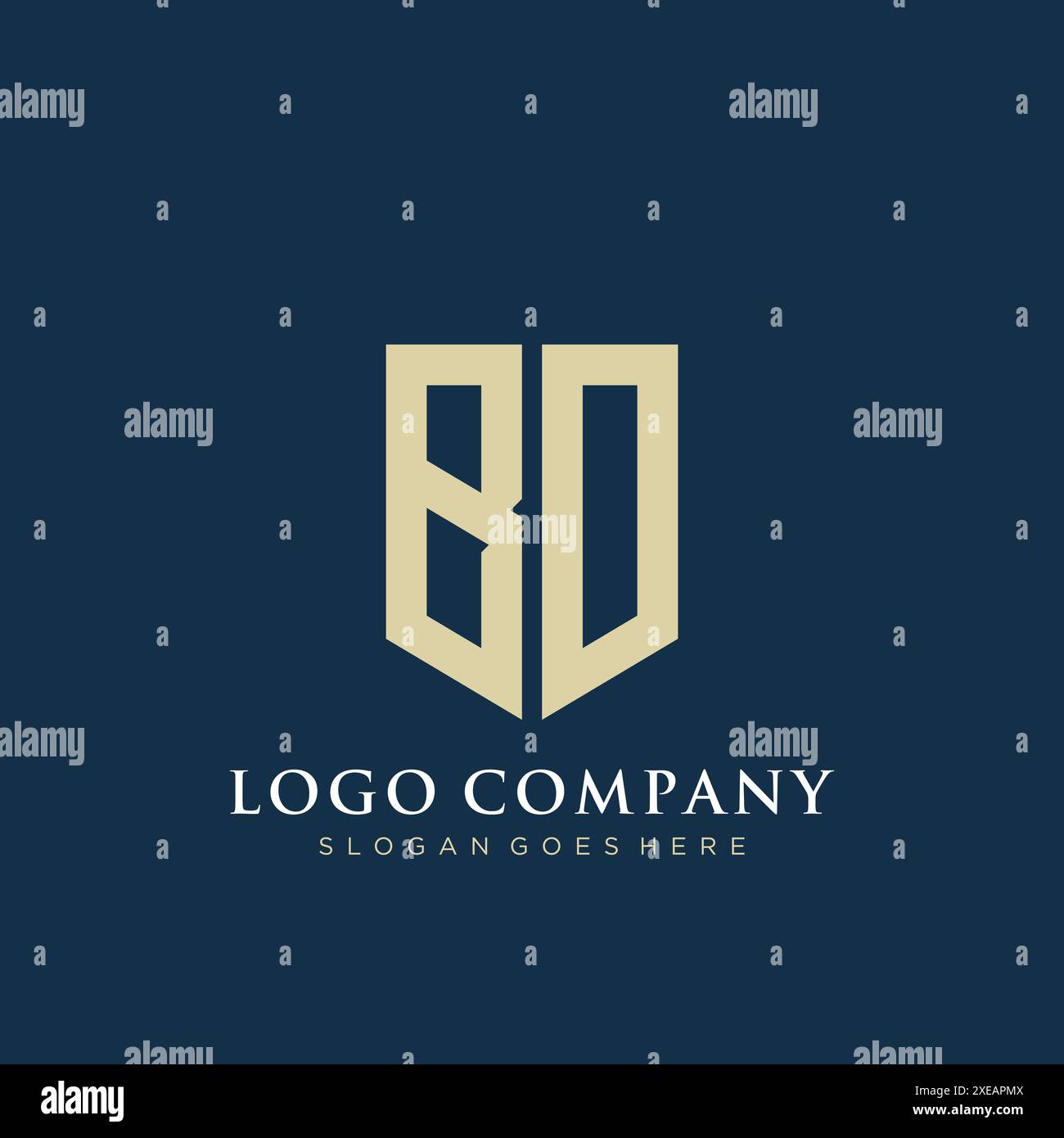 BO shield type logo design Stock Vector Image & Art - Alamy