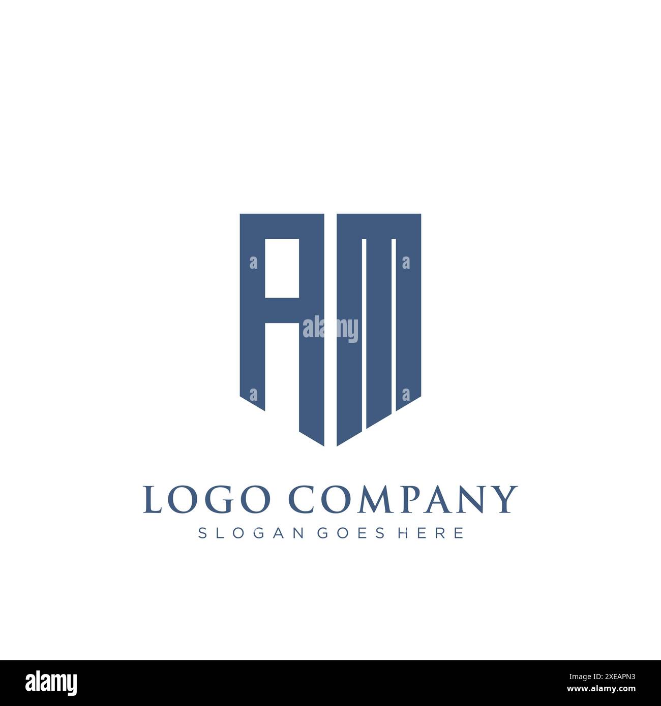Am minimal logo design Stock Vector Images - Alamy