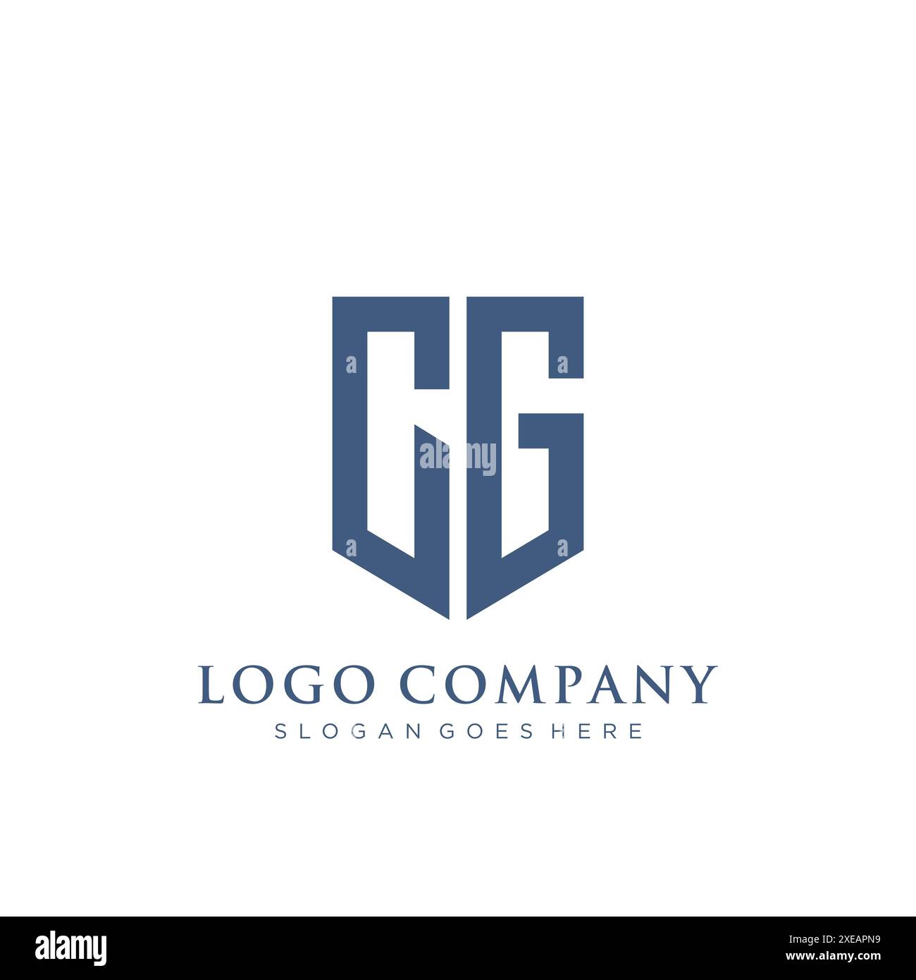CG shield type logo design Stock Vector Image & Art - Alamy