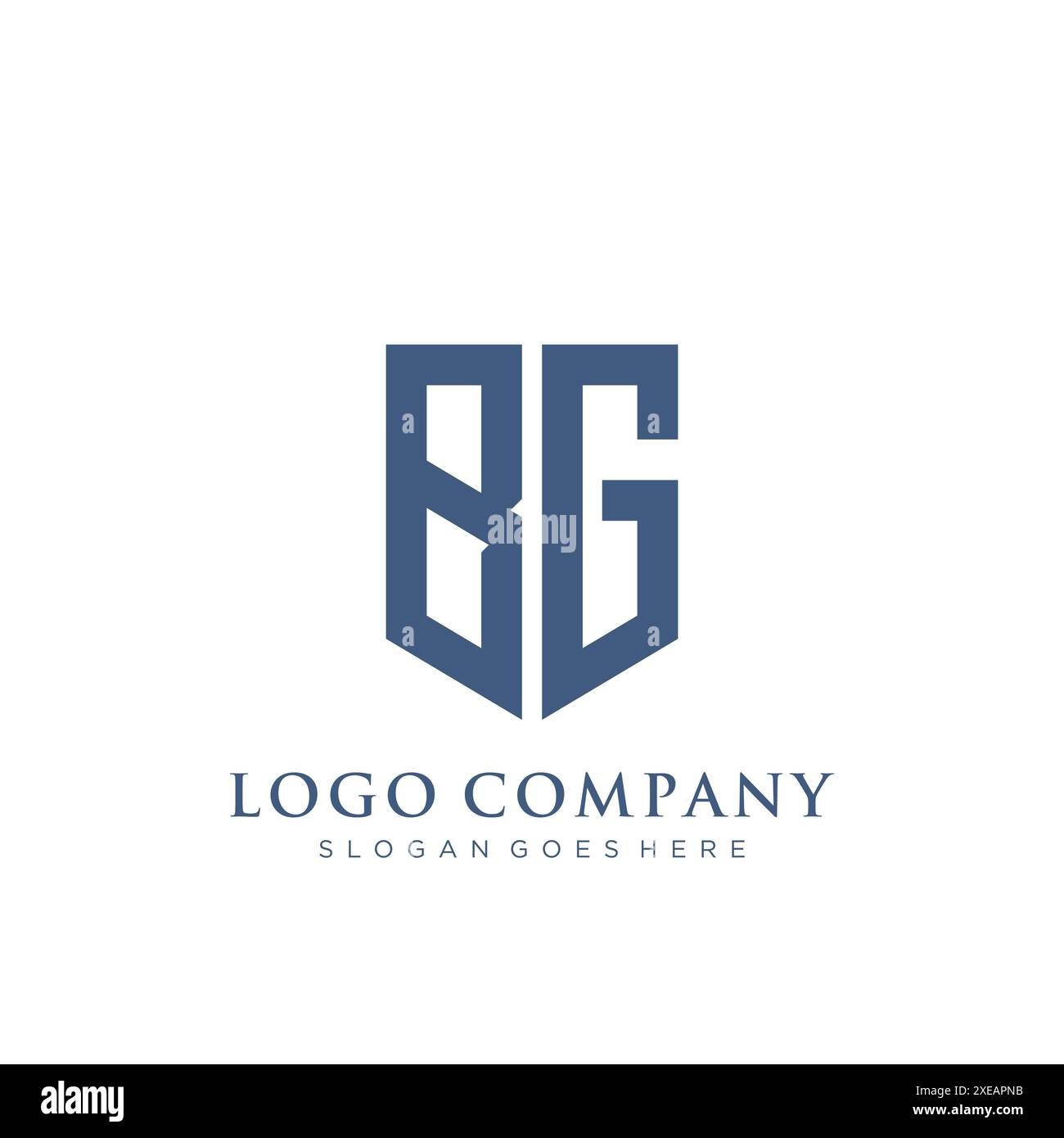 Bg minimal logo design hi-res stock photography and images - Alamy